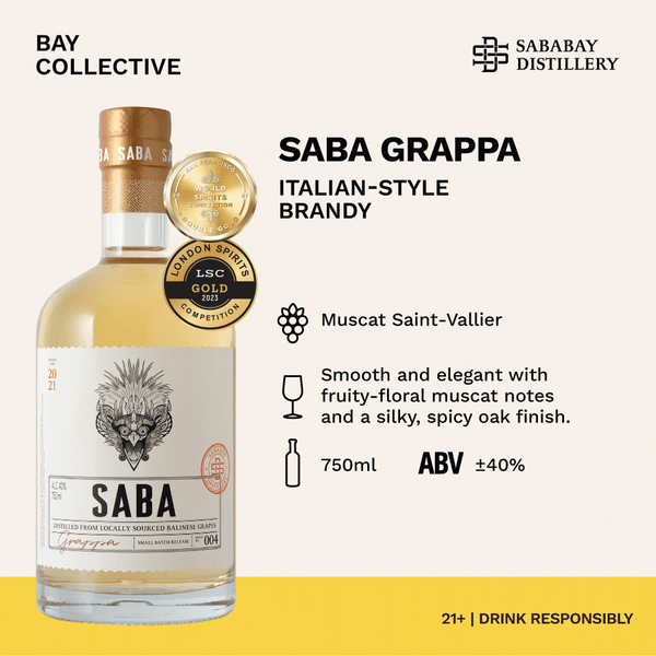 SABA Grappa– Sababay Winery